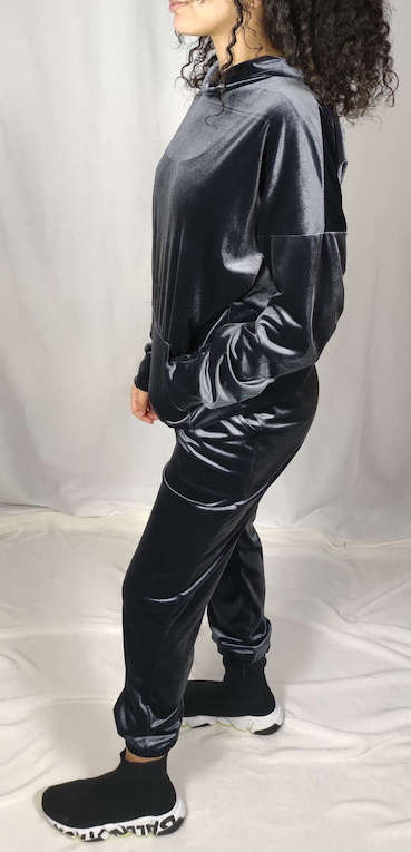 Ensemble survêtement femme en velours - MESS CRÉATIONS